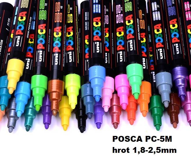 Akrylový fix Posca PC-5M (jednolivě) | Papirnictvismichov.cz